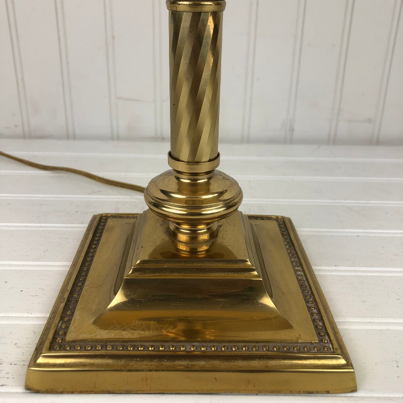Vintage Brass Swing Arm Table Lamp Square Base Extending - Etsy