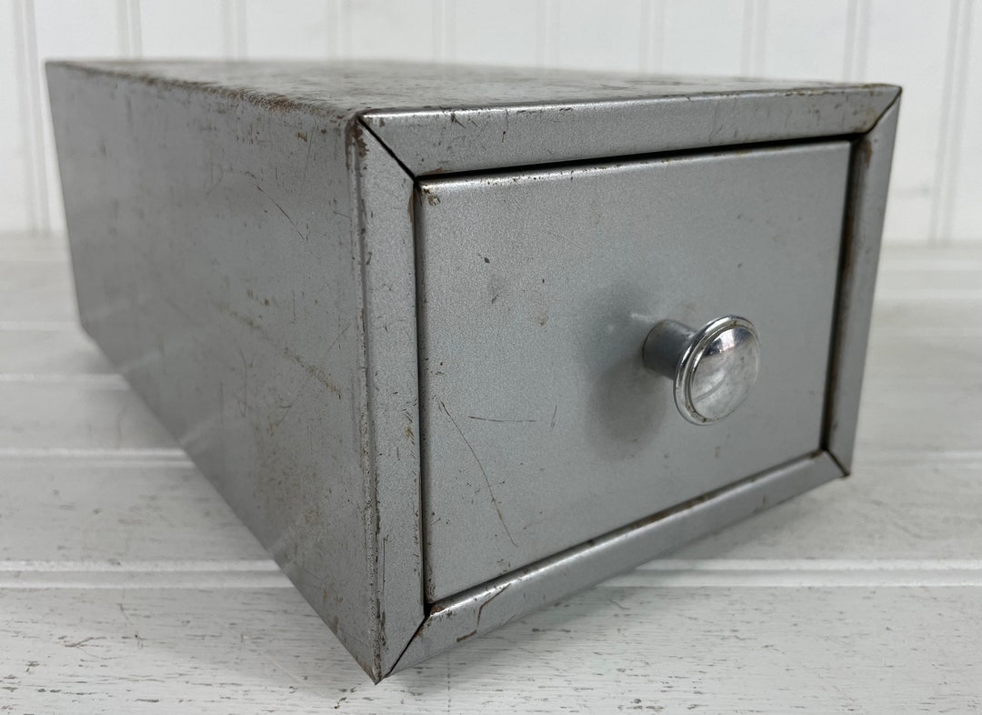 Vintage Lit-ning File Drawer File Box - Smaller Size - Etsy