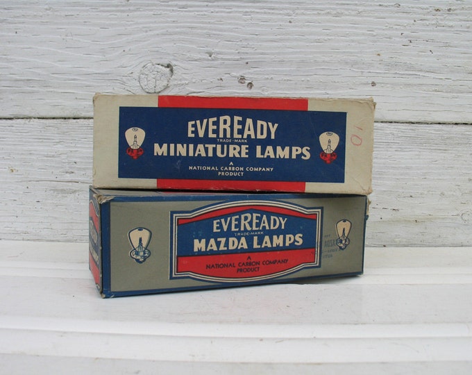 Vintage Automotive Headlight Replacement Bulbs Eveready Mazda Lamps - Etsy