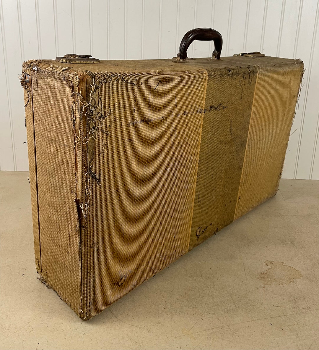 Vintage Suitcase Shabby Rustic Luggage Travel Hardshell Suitcase - Etsy