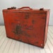 Vintage Rustic Red Metal Box Case - Syntron - Etsy