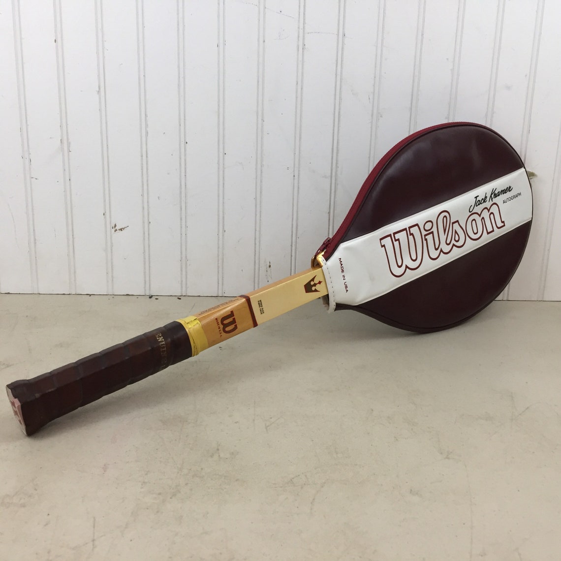 Vintage Jack Kramer Autograph Tennis Racket Vintage Wood | Etsy