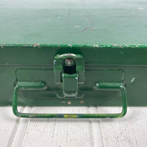 Vintage Metal First Aid Box Rustic Green & Yellow Metal Box - Etsy