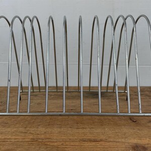 Vintage Chrome Record Holder / Magazine Rack 11 Slot Vintage Vinyl ...