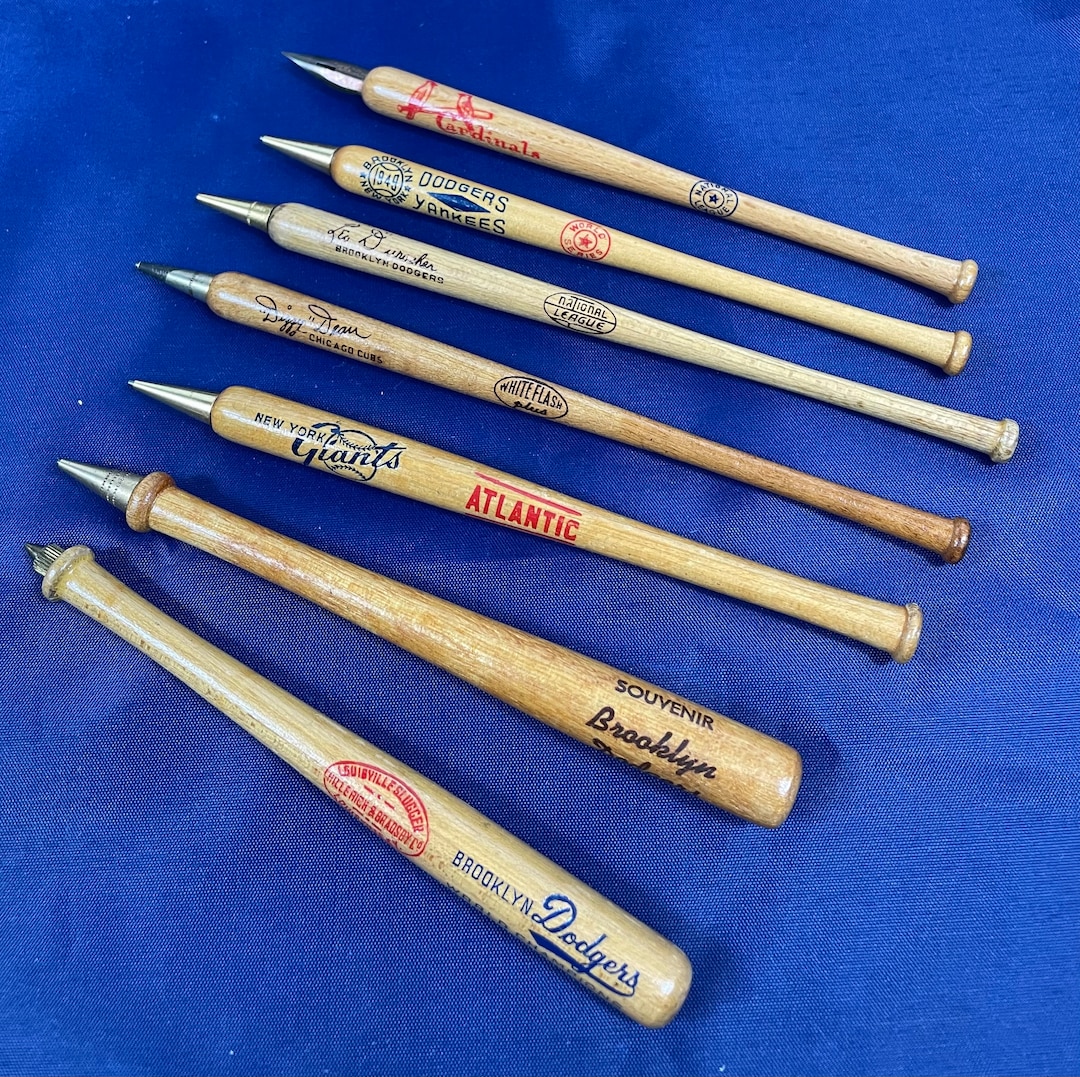 Souvenir Pen & Pencil Bats - Brooklyn Dodgers - New York Giants - New ...