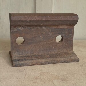 Rail Iron Section - Steel Piece of Railroad Train Track - Railroad ...