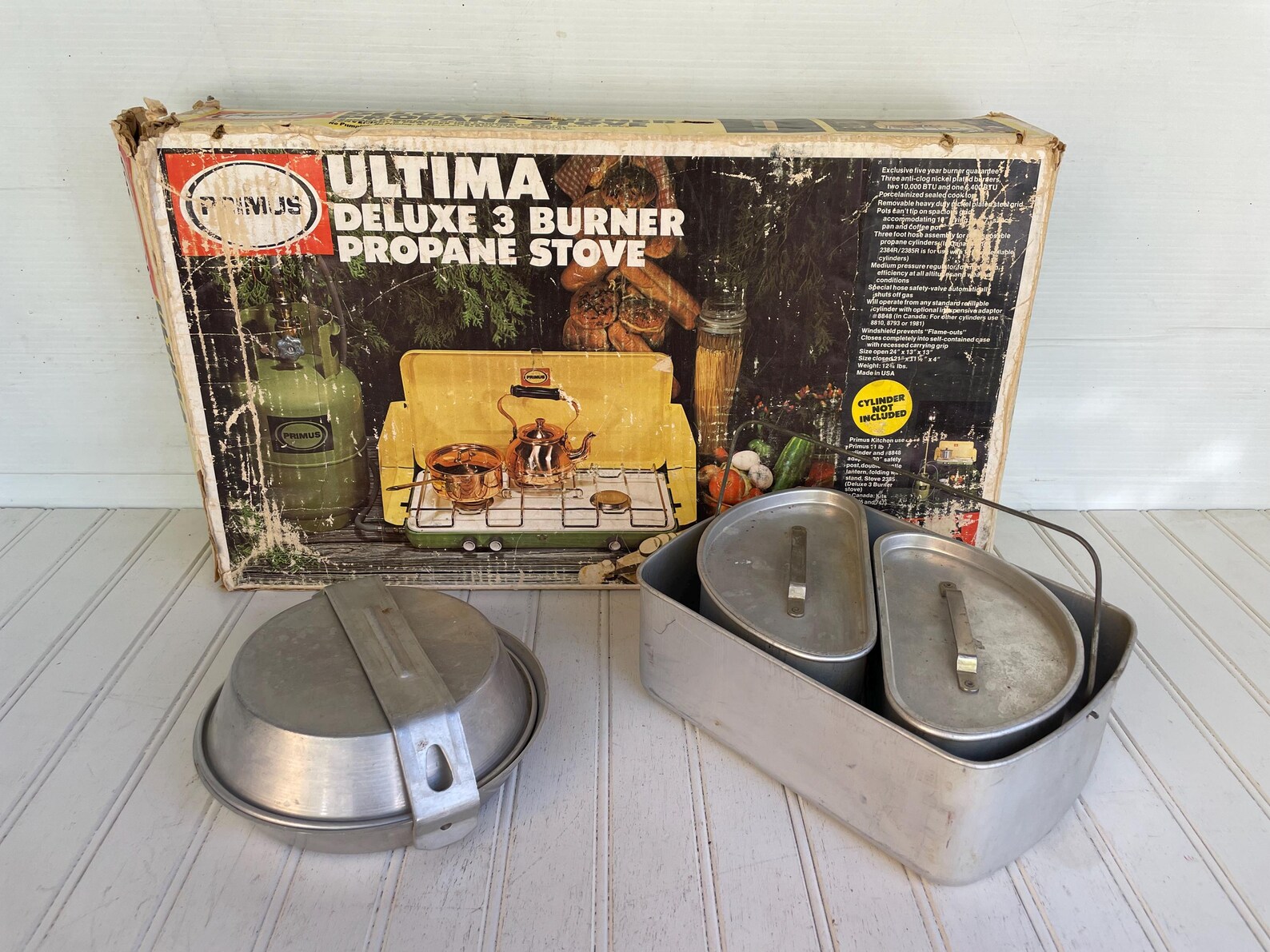 Vintage Primus Ultima Deluxe 3 Burner Propane Stove With Collection of ...