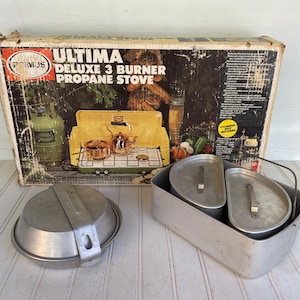 Vintage Primus Ultima Deluxe 3 Burner Propane Stove With Collection of ...