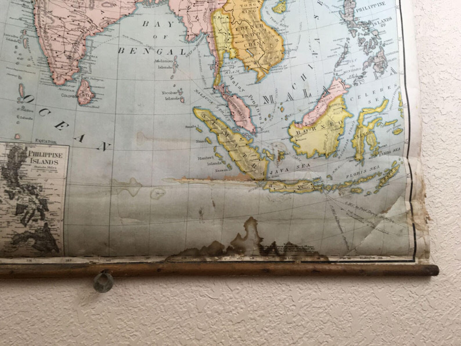 Antique Map of Asia - 1910 J. F. Dreisbach & Co. Kansas City, MO. - Etsy