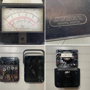 Vintage Simpson 260 Series 5 Analog V.O.M With AC Ammeter Adapter ...