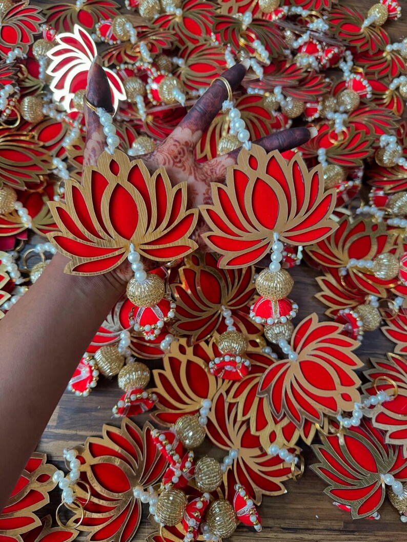 Handmade Lotus Wall Hanging Backdrops, Wall Decoration Hanging, Diwali ...