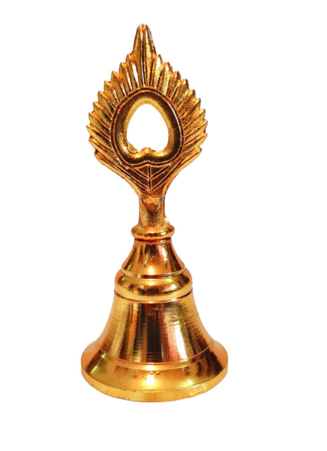 Gold-plated Pooja Bells, Hindu Temple Decor, Set of 10 - Etsy