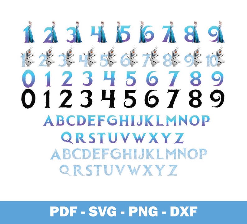 Mega 1900+ Frozen Clipart PNG, Frozen PNG Cliparts Bundle, Frozen PNG ...