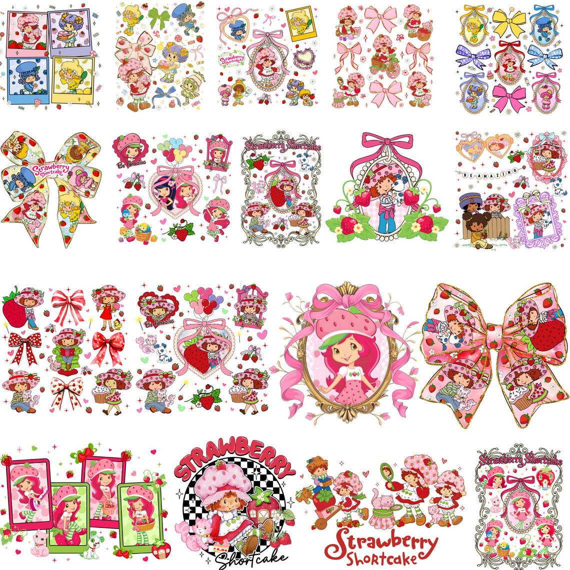 150+ Retro Straw-bery Sh0rt-cake PNG SVG Bundle | 90s Cartoon Girl Clipart | Cute Berry Friends ...