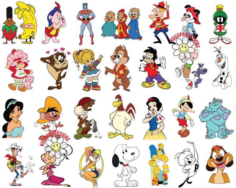 180+ Cartoon Retro Svg Png Bundle, Cartoon Design Png, Cartoon ...