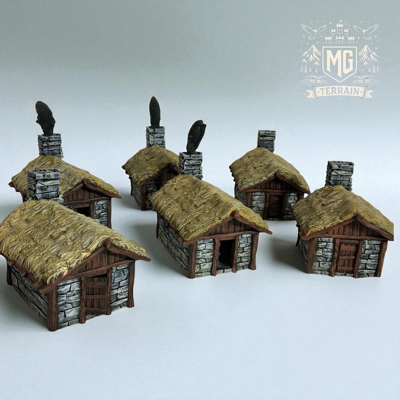 Stone House Medieval Village Wargaming and Rpgs - D&D, War Hammer, Old ...