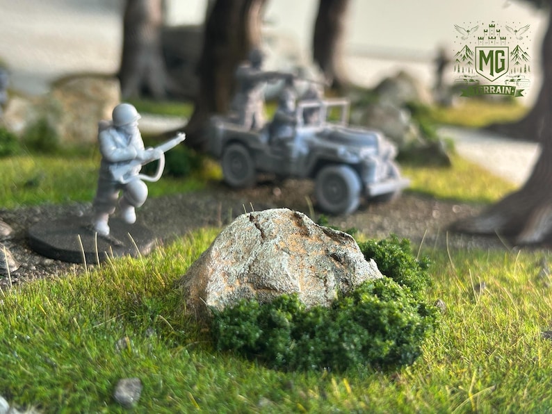 Forest Terrain Set Wargaming Scenery With Removable Trees Painted Mesbg ...