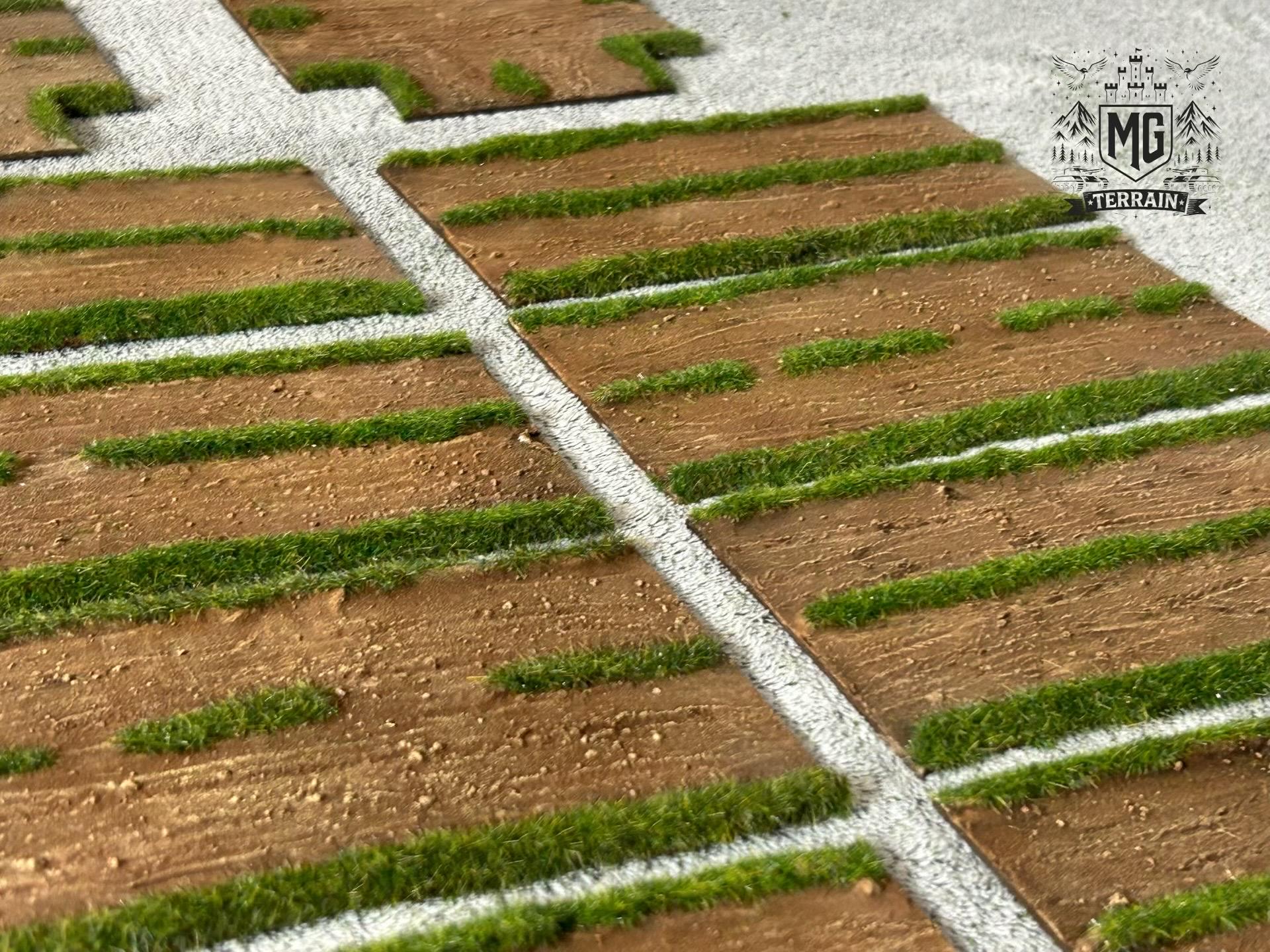 28mm WWII Wargaming Terrain: Painted Dirt Road Tabletop Scenery - Etsy