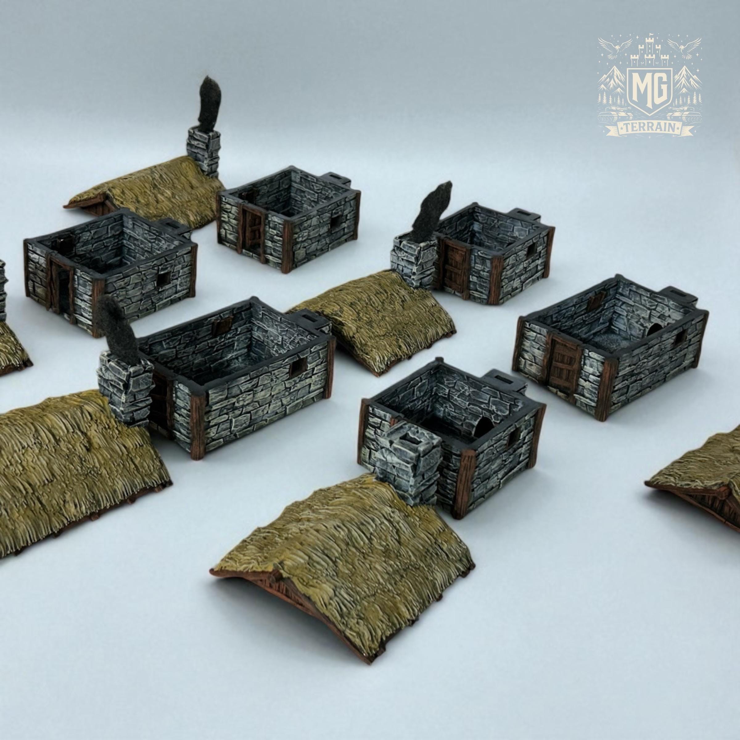 Stone House Medieval Village Wargaming and Rpgs - D&D, War Hammer, Old ...