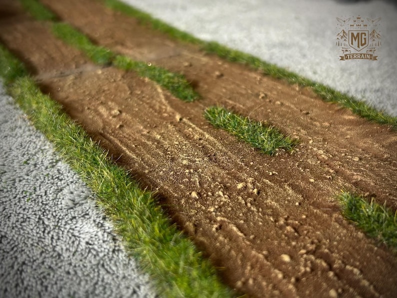 28mm WWII Wargaming Terrain: Painted Dirt Road Tabletop Scenery - Etsy