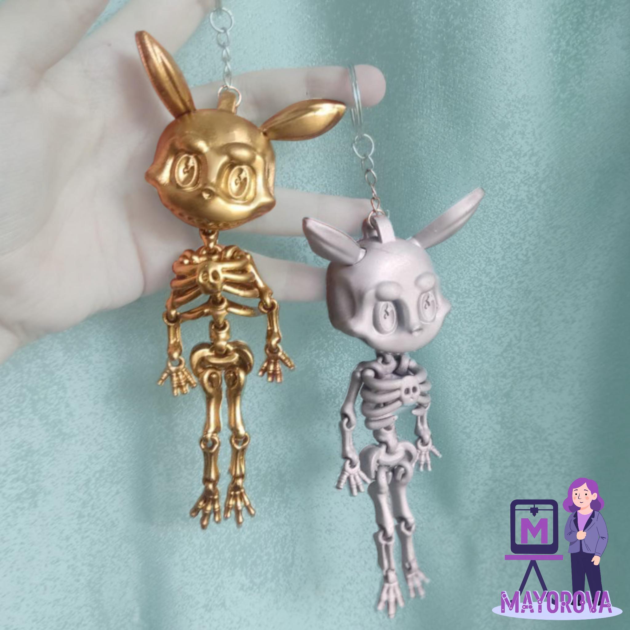 Flexy Labubu — Skeleton! | 3D Printable Model - Etsy