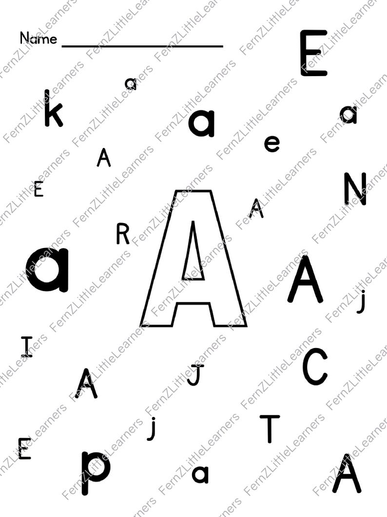 I Spy Alphabet A–Z Printable Pack – Preschool Letter Recognition ...