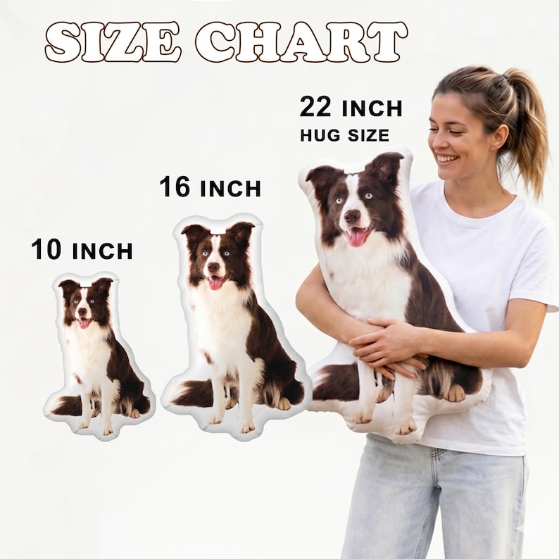 Personalized Pet Shaped Pillow, 3D Photo Pillow, Pet Lover Gift, Dog ...