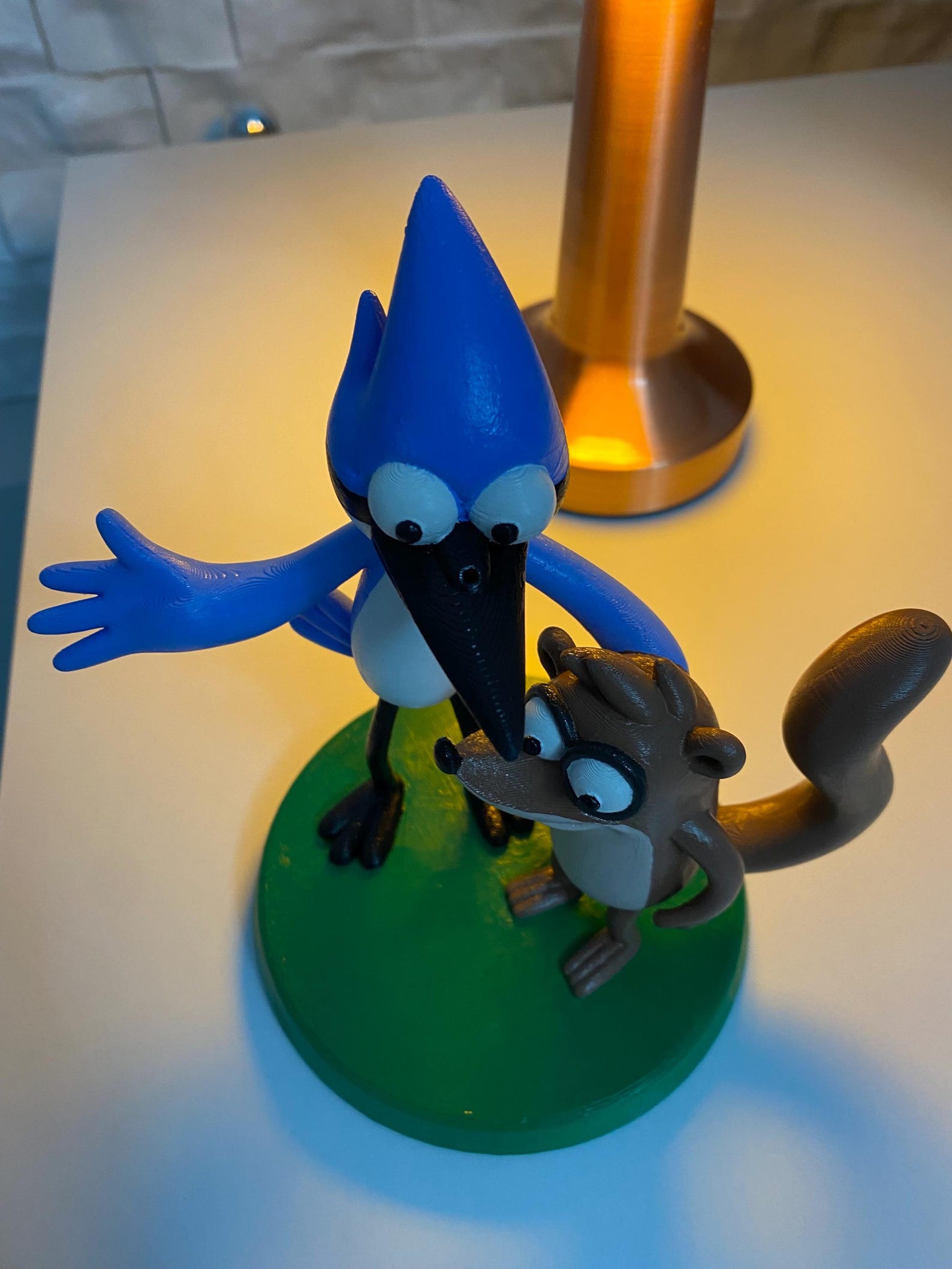 Regular Show Mordecai & Rigby Figurines | 3D Printed Cartoon ...
