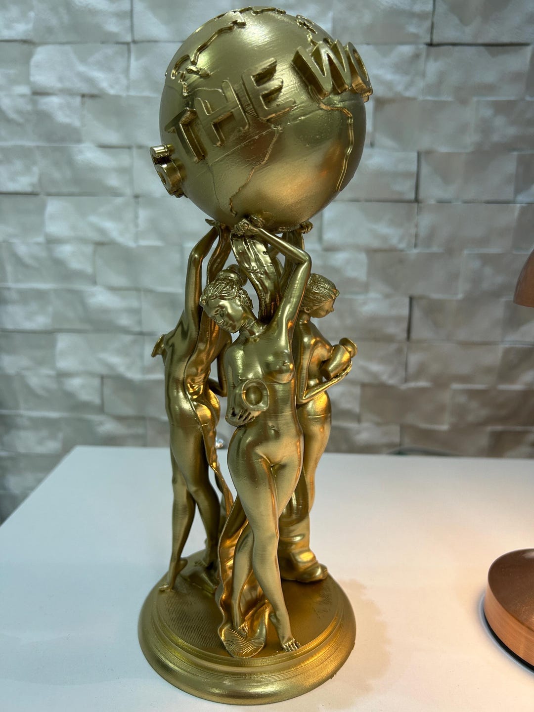Scarface “the World is Yours” Golden Statue | Film-inspired 3D Printed ...