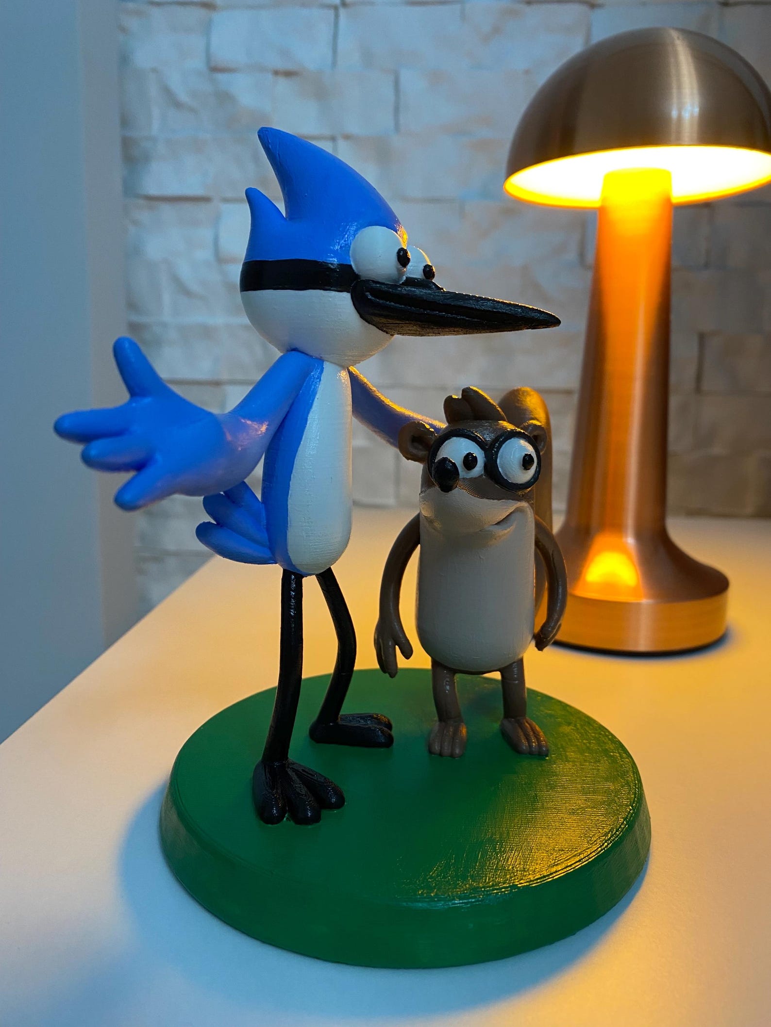 Regular Show Mordecai & Rigby Figurines | 3D Printed Cartoon ...