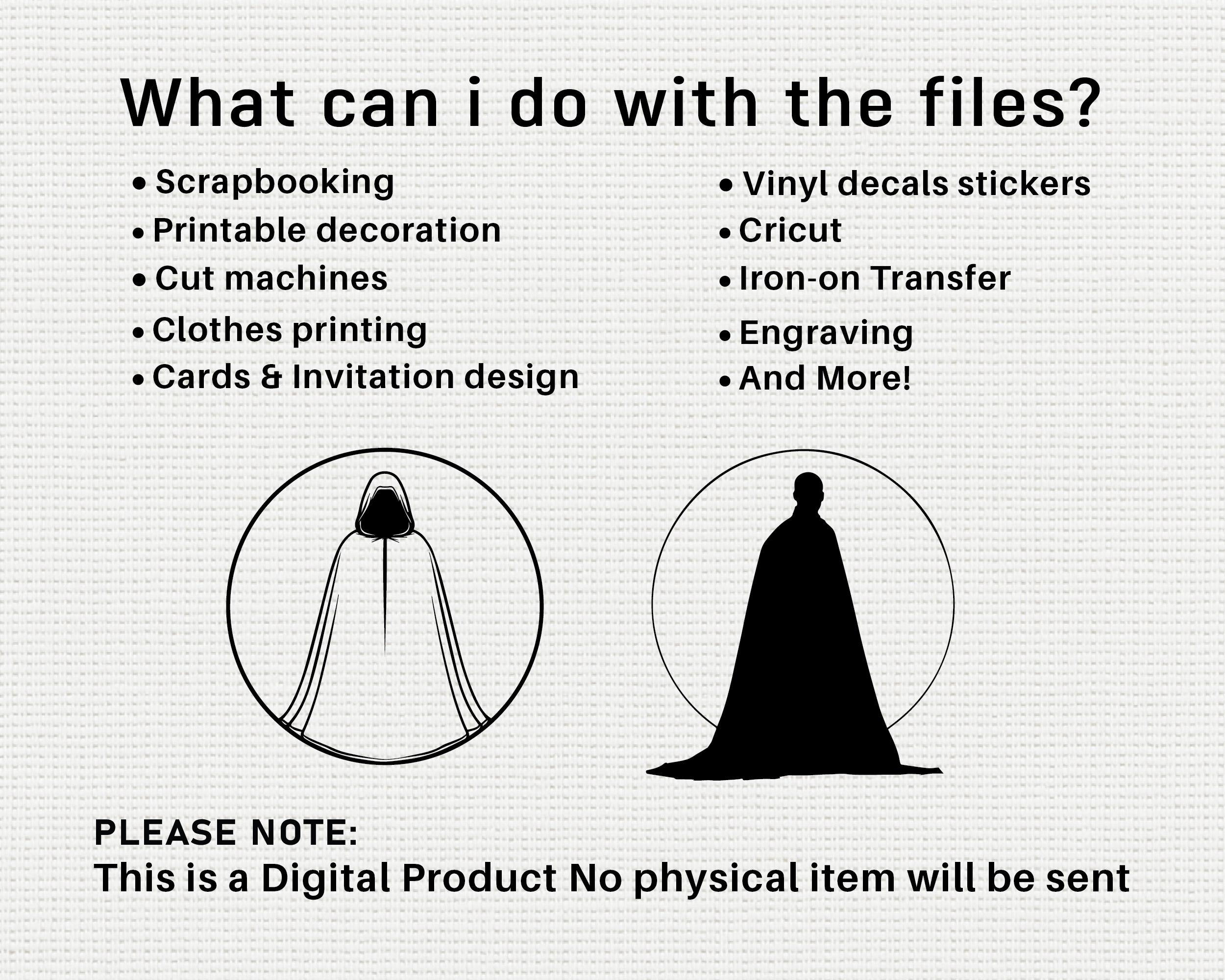 Cloak SVG PNG Bundle, Witch Silhouette Clipart, Gothic Fantasy Costume ...