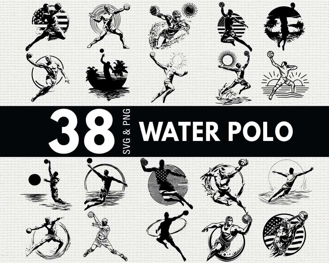 Water Polo Svg Png Bundle, Water Polo Silhouette, Water Polo Clipart ...