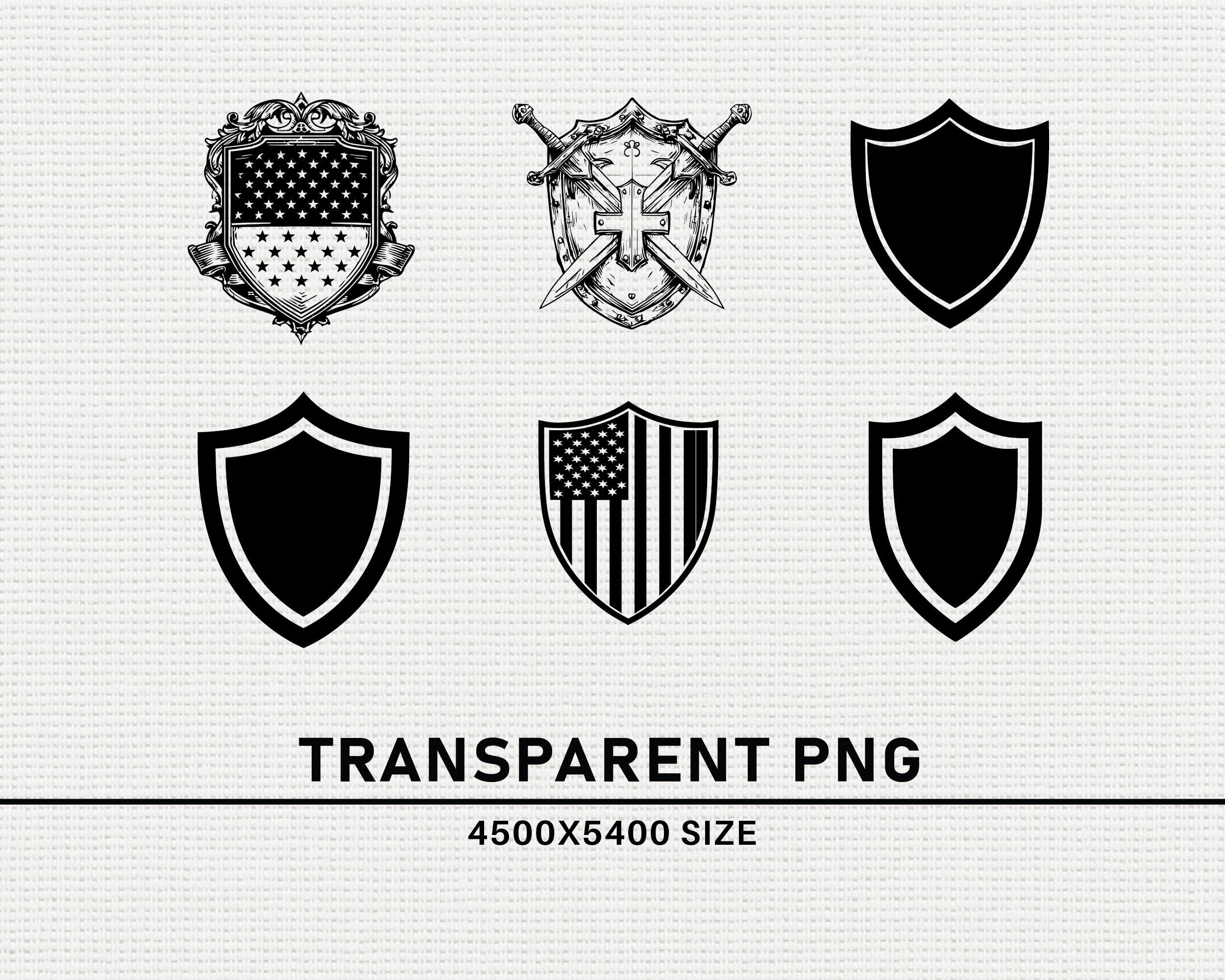 Shield SVG PNG Bundle, Medieval Silhouette Clipart, Knight Emblem ...