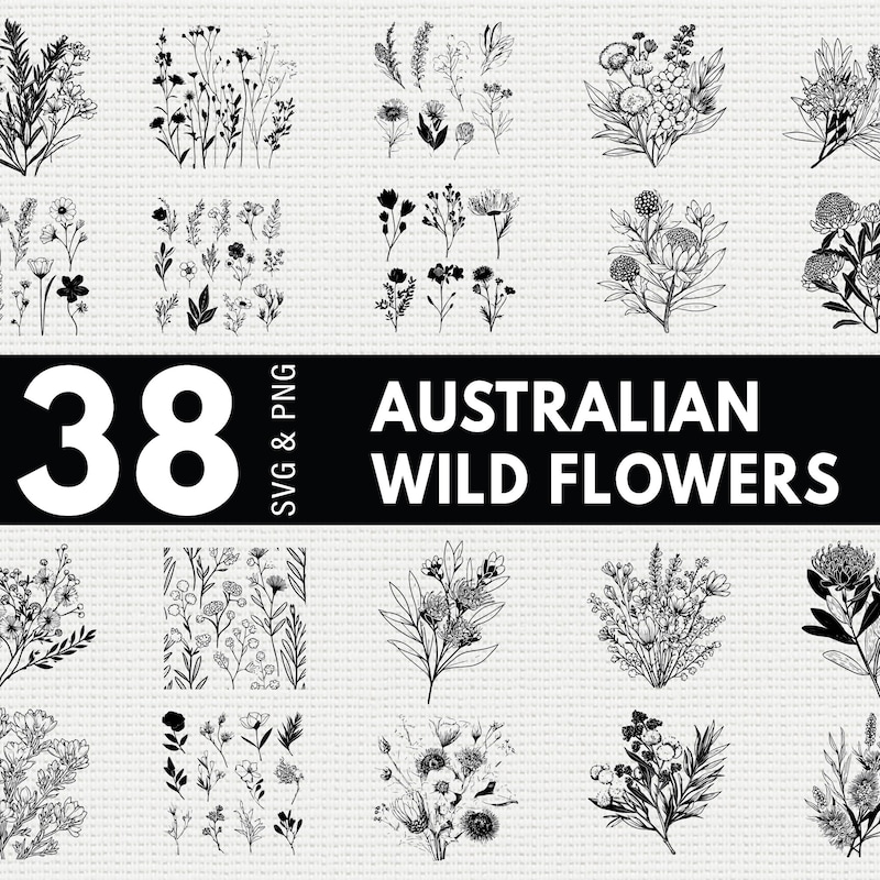 Australian Native Flora Svg - Etsy UK