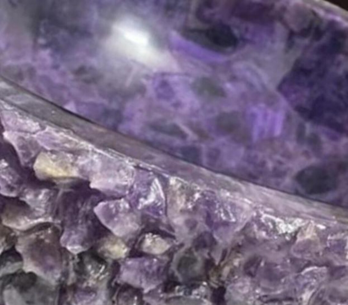 Handmade Amethyst Crystal Vessel Sink - Luxury Gemstone Wash Basin - Etsy
