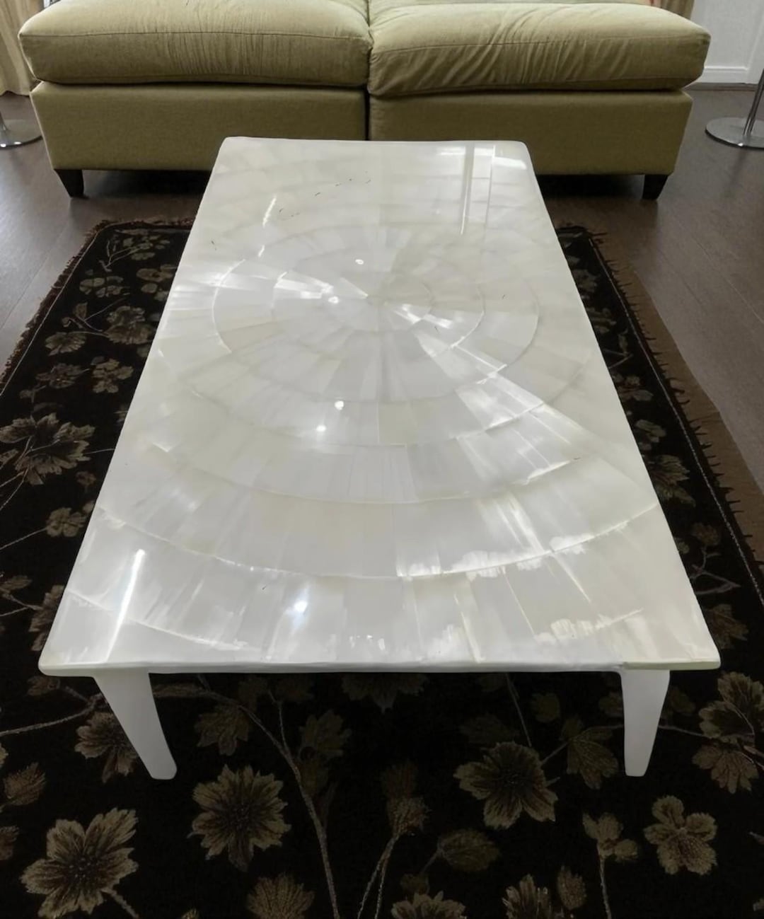 Handmade Selenite Coffee Table | Luxury Crystal Gemstone Furniture - Etsy