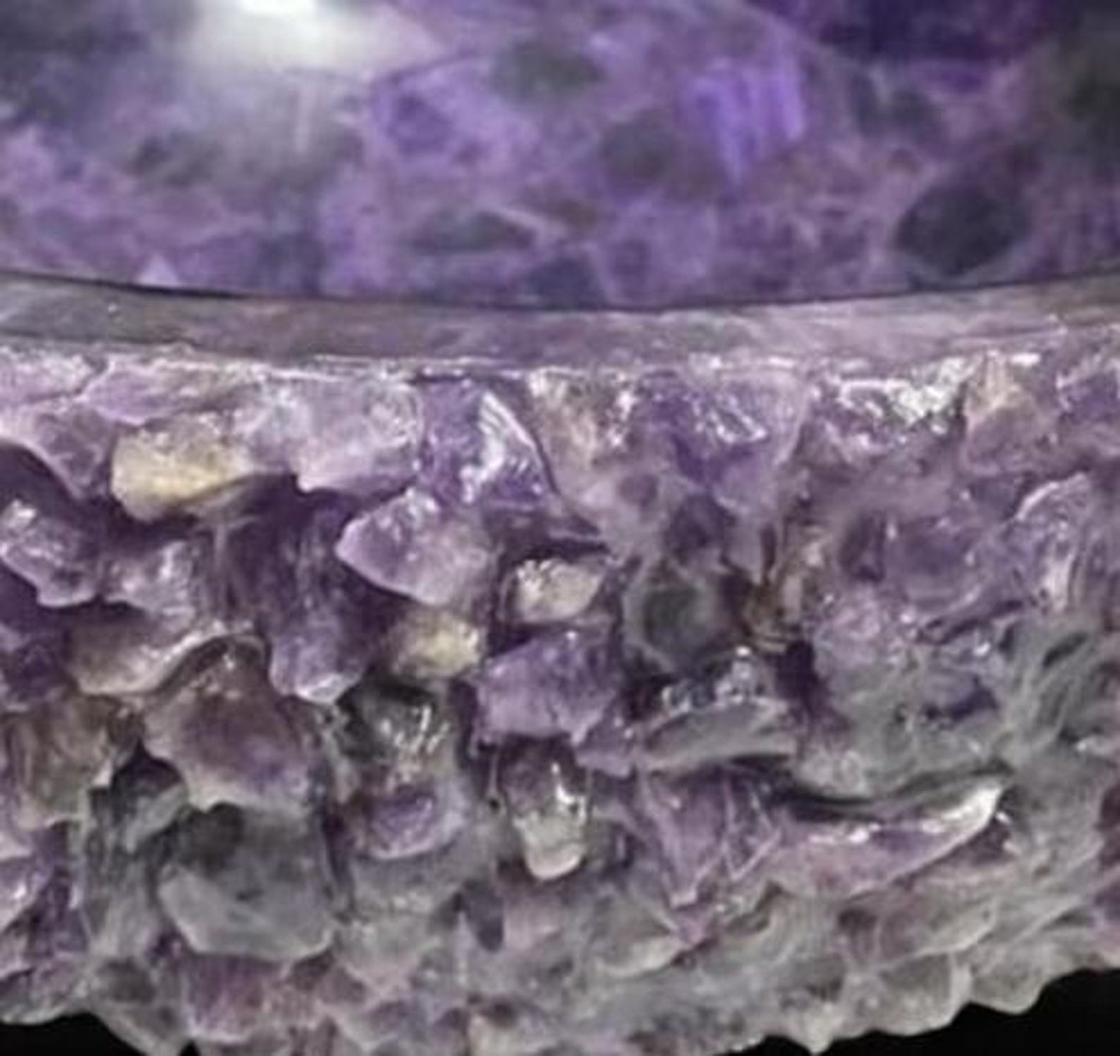 Handmade Amethyst Crystal Vessel Sink - Luxury Gemstone Wash Basin - Etsy