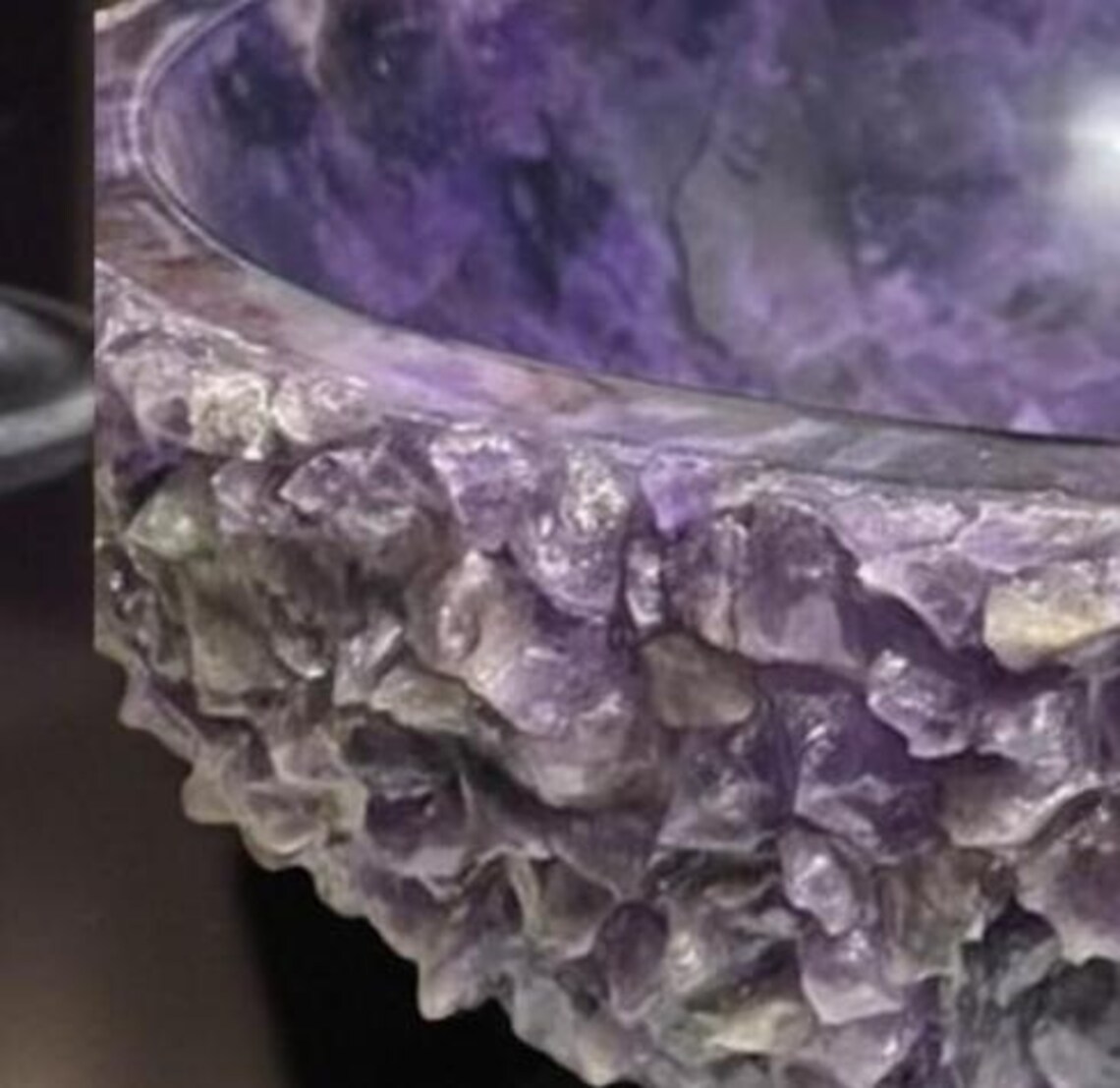Handmade Amethyst Crystal Vessel Sink - Luxury Gemstone Wash Basin - Etsy