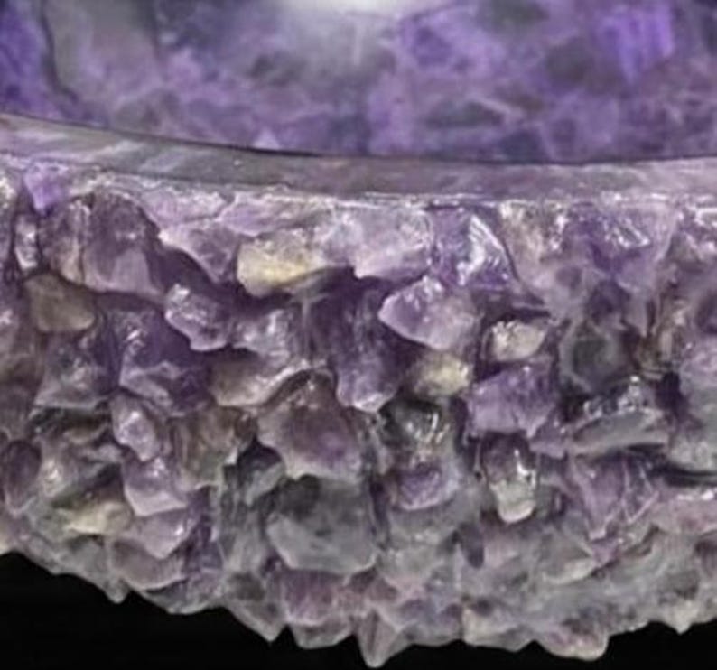 Handmade Amethyst Crystal Vessel Sink - Luxury Gemstone Wash Basin - Etsy