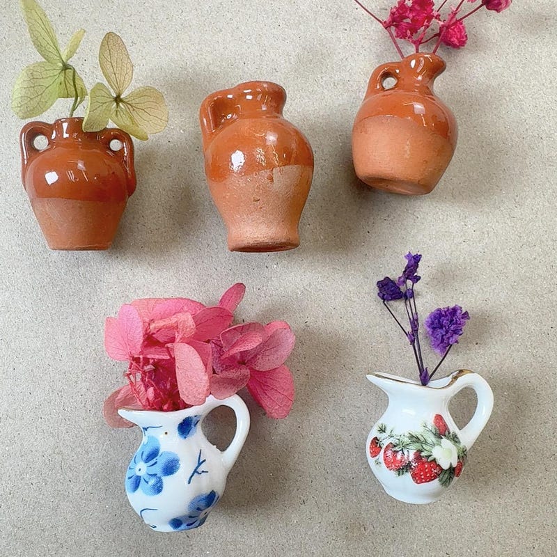 Clay Magnet Vase - Etsy