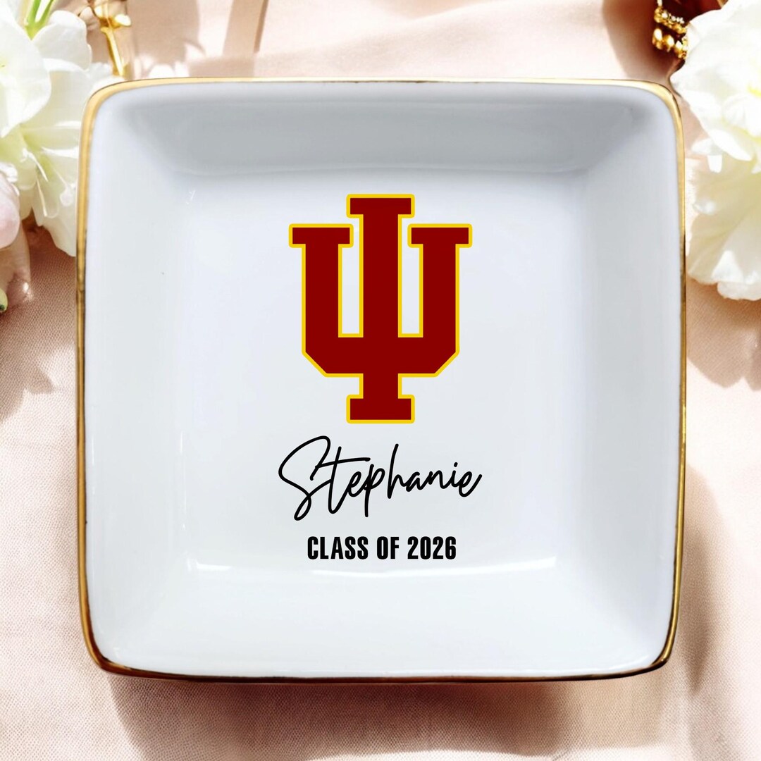 Class of 2026 University Logo Jewelry Dish, Graduation Gift for Friend ...