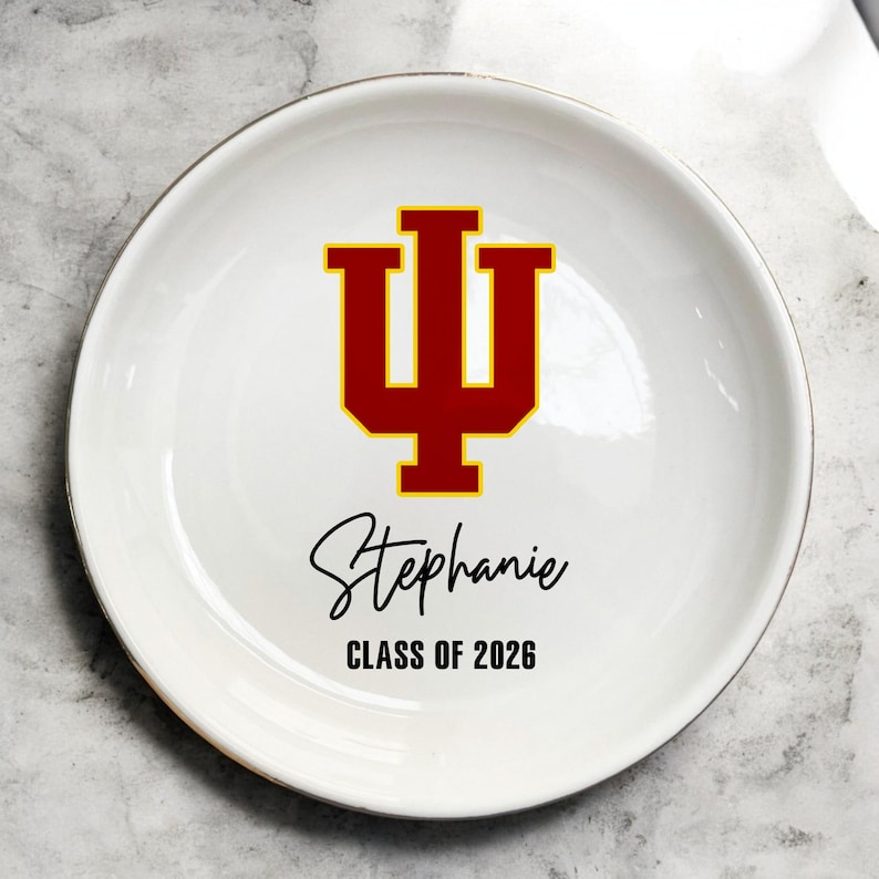 Class of 2026 University Logo Jewelry Dish, Graduation Gift for Friend ...
