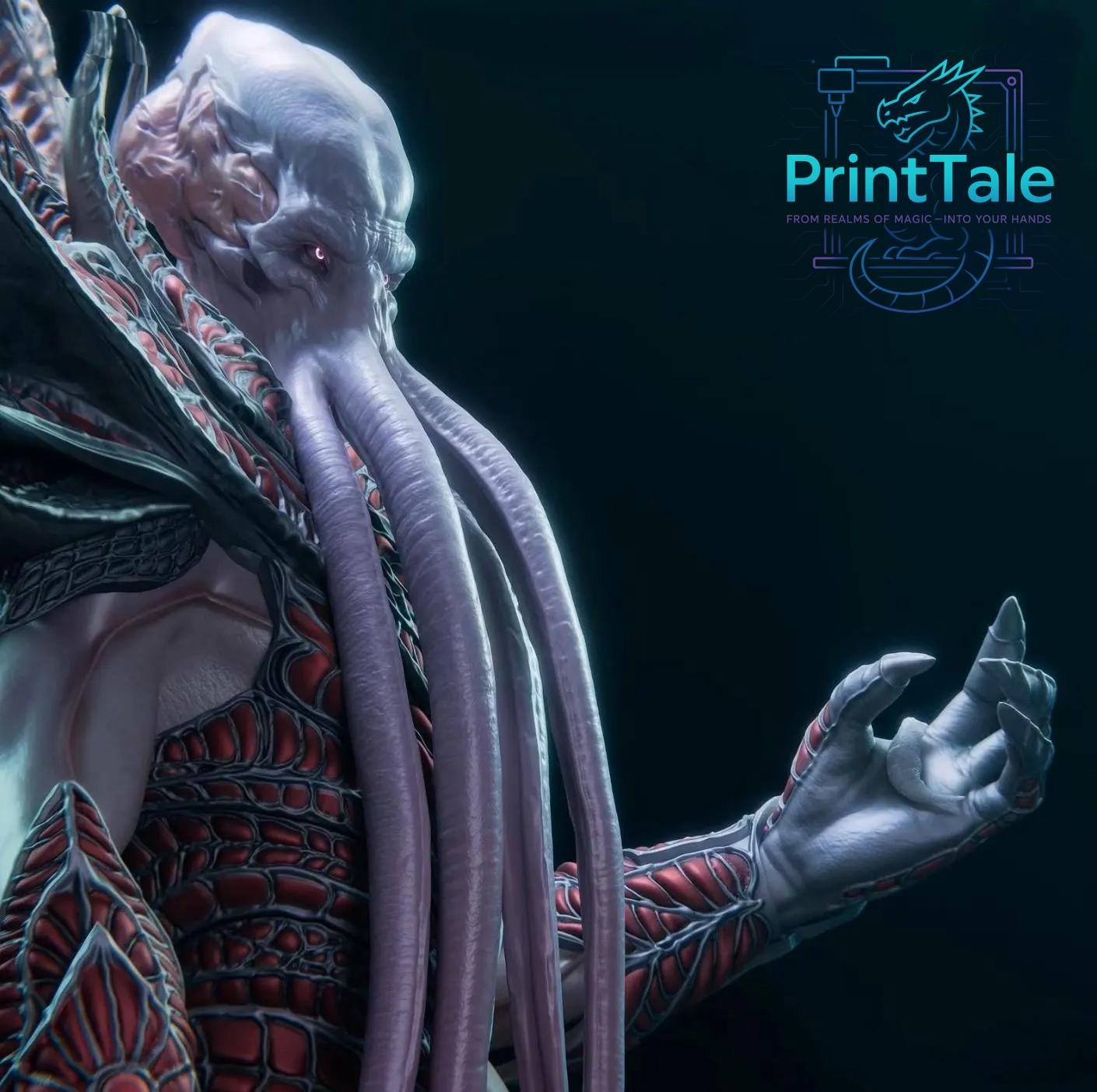 The Emperor | Mind Flayer Figure | Baldur’s Gate 3 | 3D Printed Model ...