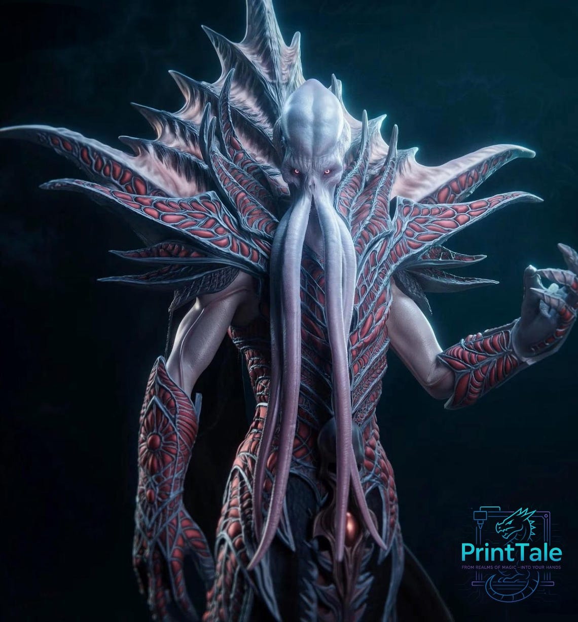 The Emperor | Mind Flayer Figure | Baldur’s Gate 3 | 3D Printed Model ...