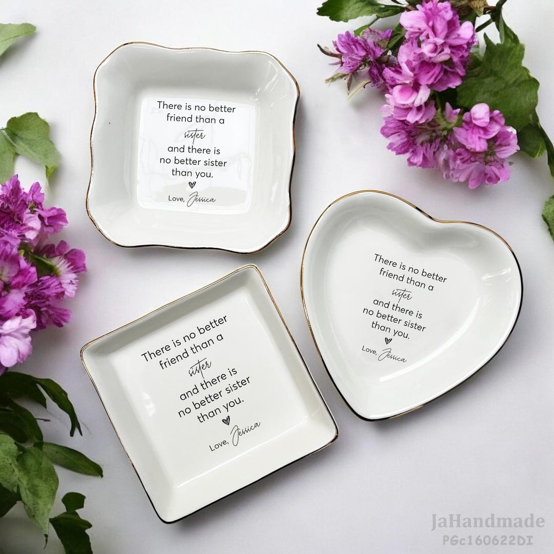Personalized Sister Friend Ring Dish, Friendship Gifts for Sisters ...