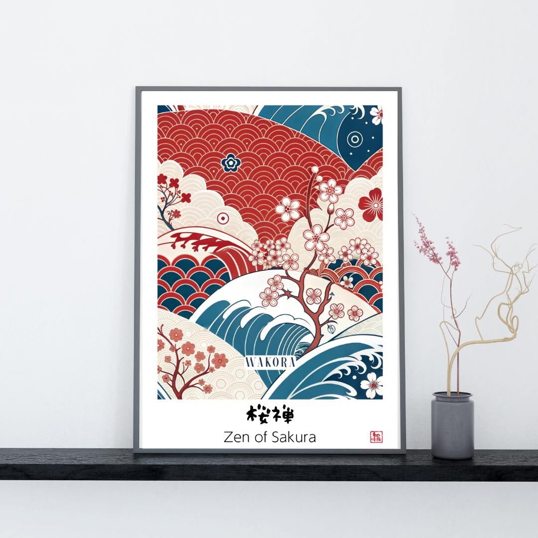Sakura Zen – Japanese Cherry Blossom Spiritual Art | Kyoto Wave Design ...