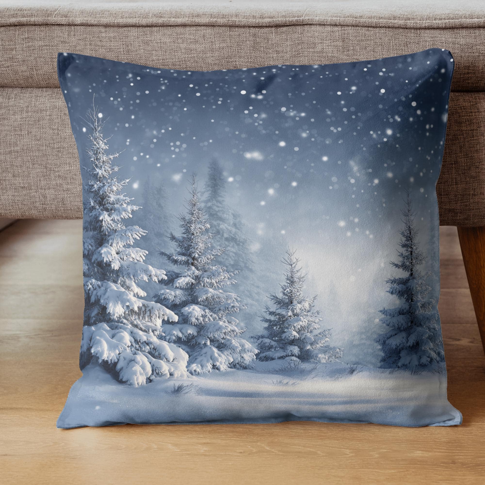 50+ Winter Snow Digital Paper, Fantasy Landscape Backdrop, Snowflakes ...