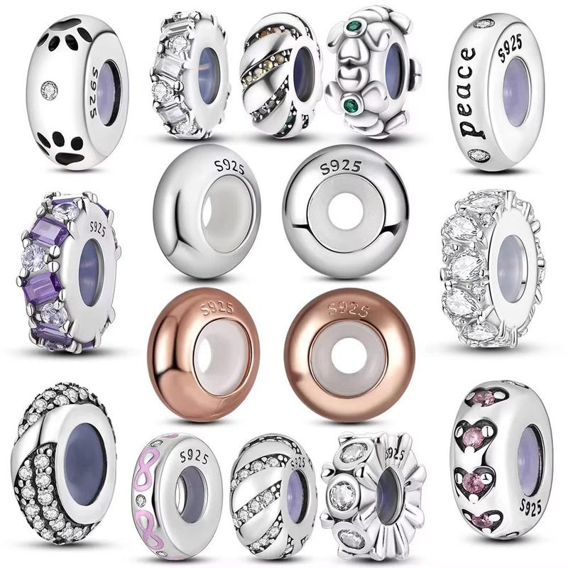 Pandora Spacers Hearts - Etsy