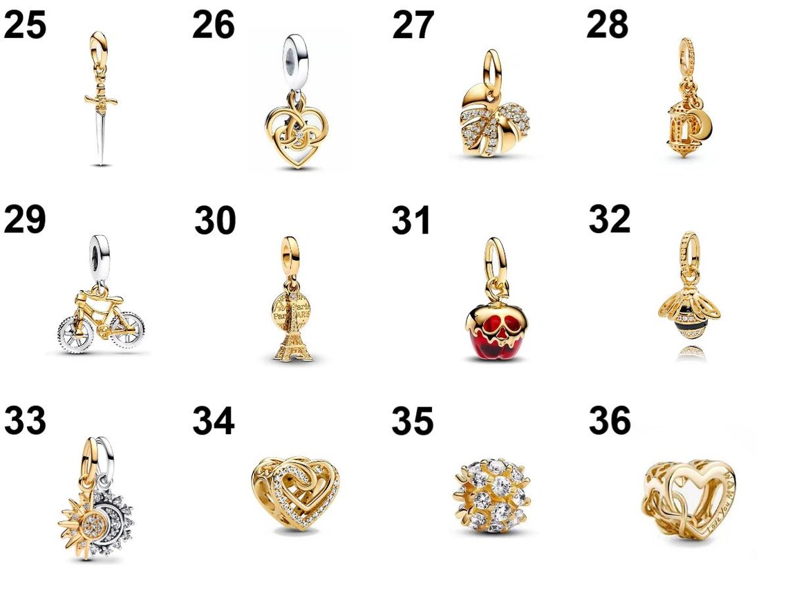 Gold Safety Chain Sparkling Clip Daisy Castle Charm Beads,gold Heart ...