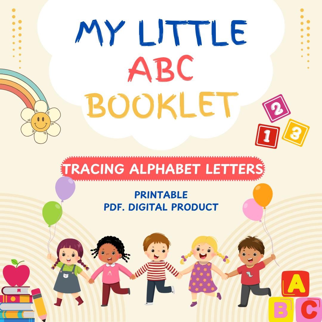 My First Letter Tracing Booklet for Kids – Digital Download - Etsy ...